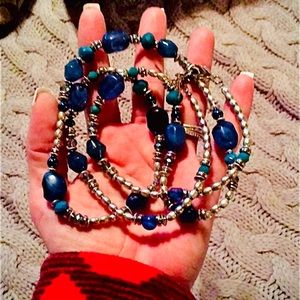 Ruby Rd. Jewelry | Elegant Ruby Rd Suede Leather Silver Necklace | Poshmark